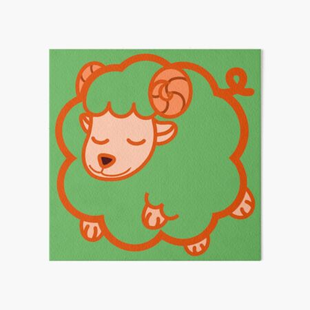 "SHEEP FAT ZODIAC ARIES" Art Board Print by NamSai | Redbubble