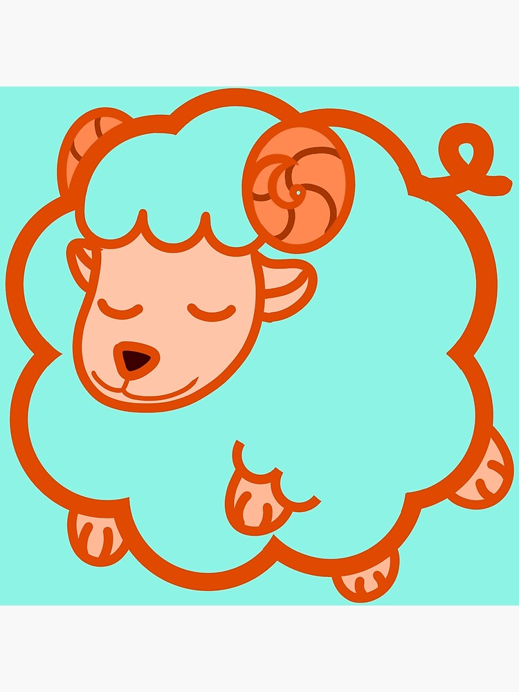 "SHEEP FAT ZODIAC ARIES" Poster for Sale by NamSai | Redbubble