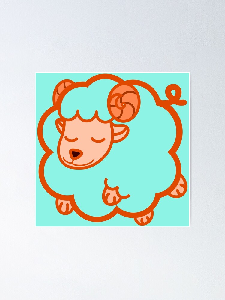 "SHEEP FAT ZODIAC ARIES" Poster for Sale by NamSai | Redbubble