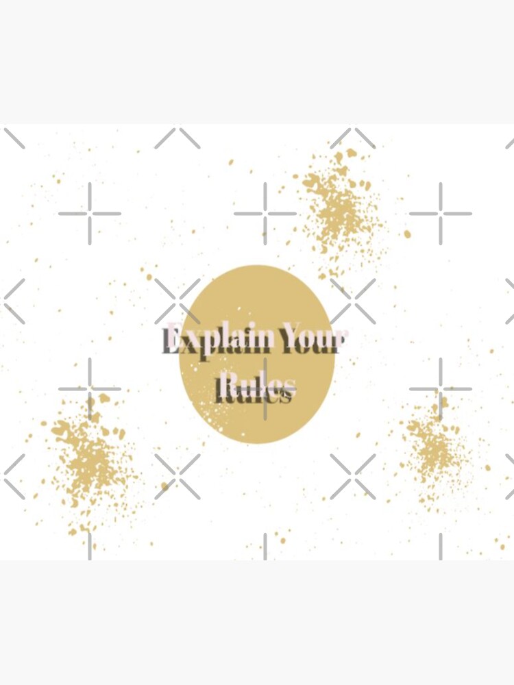 "Explain Your Rules" Sticker for Sale by MADstrawberry0 | Redbubble