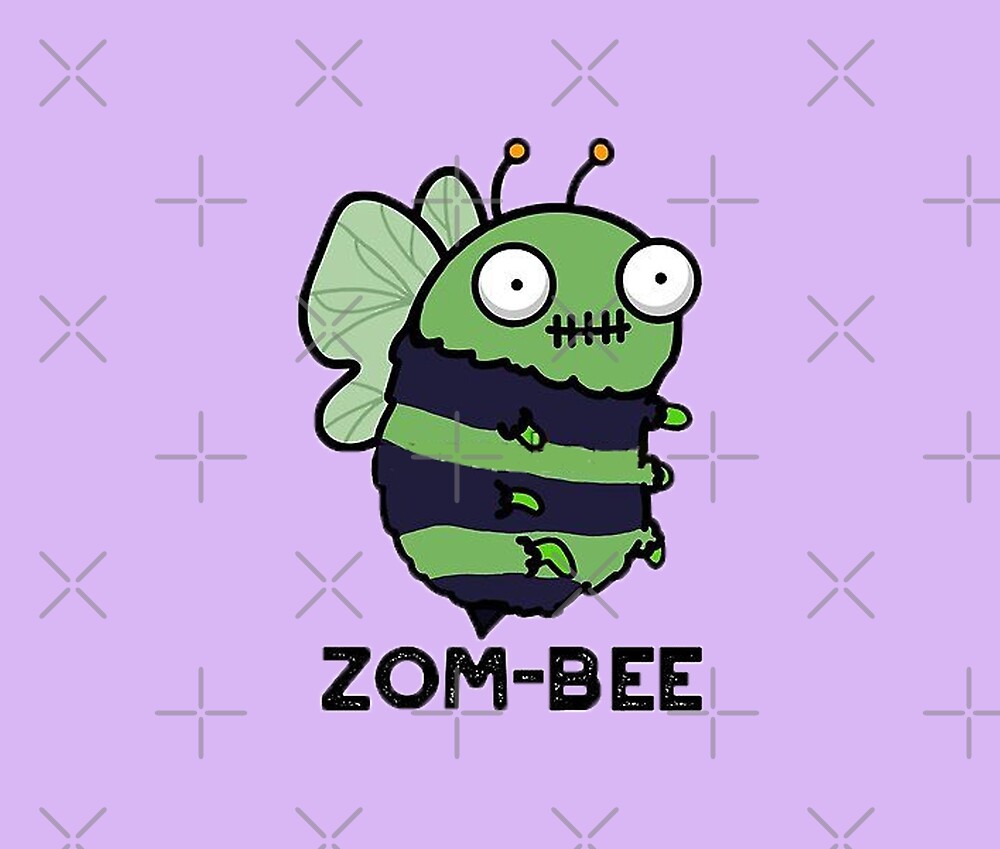 "Zom-Bee Zombie Cartoon Pun" by 14Smith15 | Redbubble