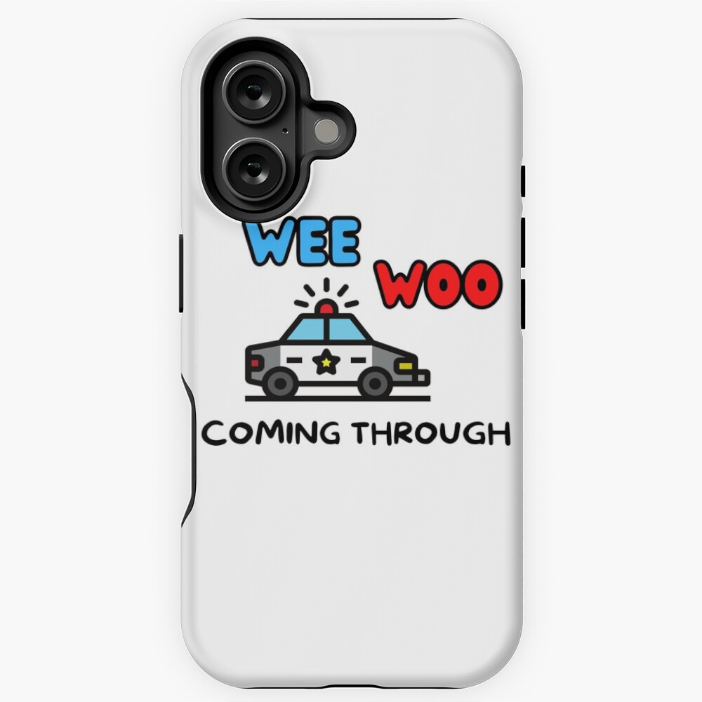 "Wee Woo Police" Sticker for Sale by momsnpops | Redbubble