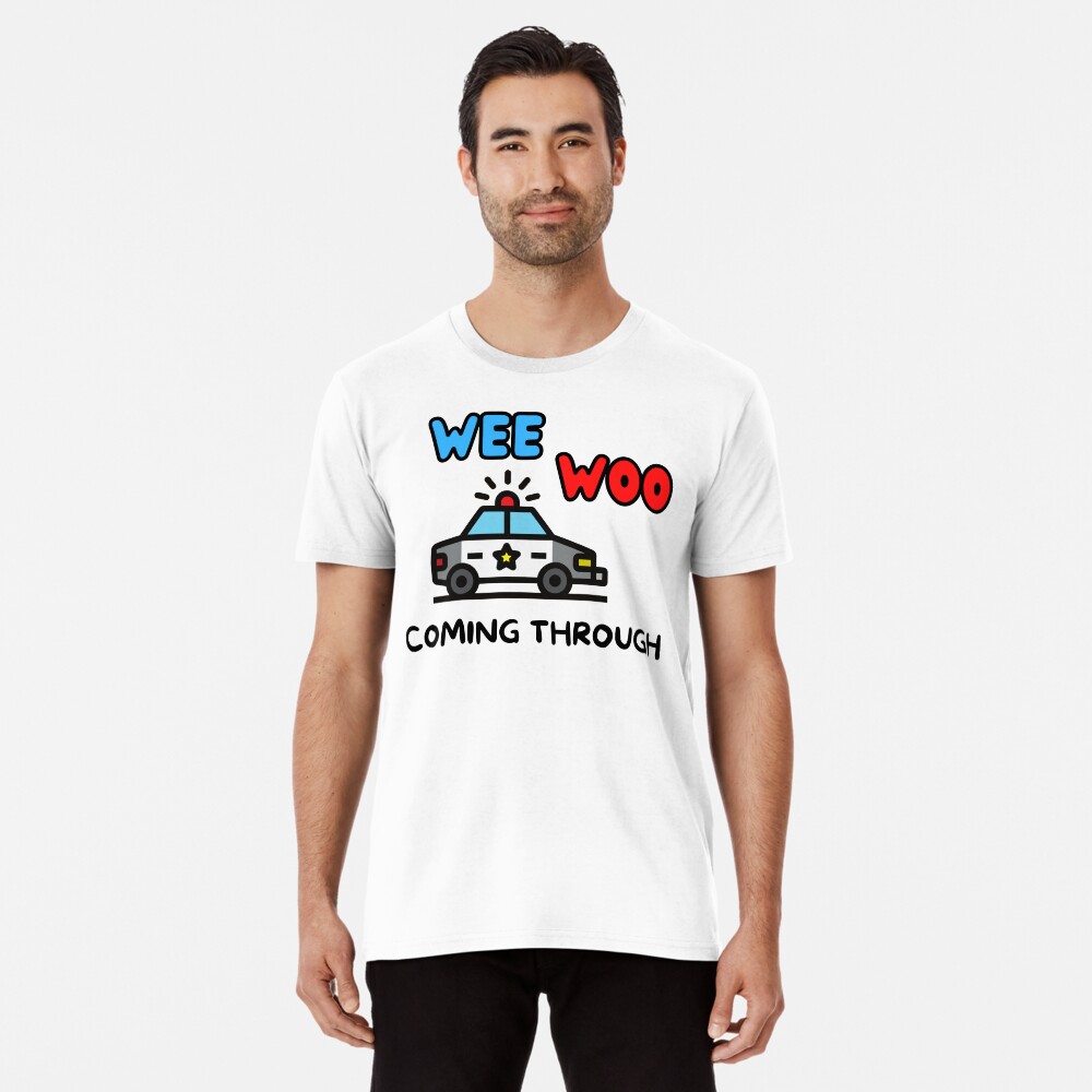 "Wee Woo Police" Sticker for Sale by momsnpops | Redbubble