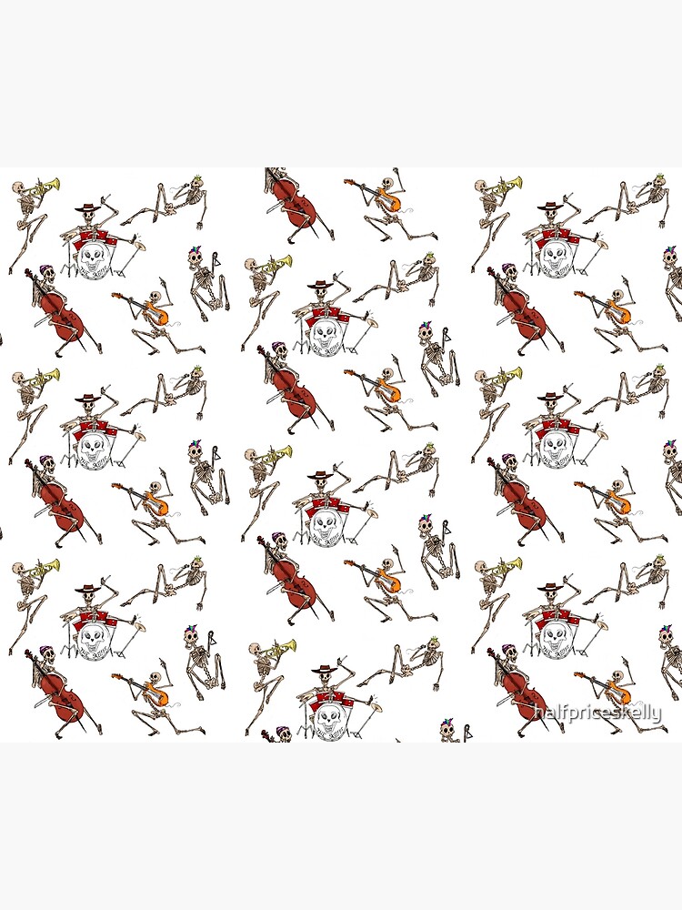 "Skeleton Band in Colour! " Poster for Sale by halfpriceskelly | Redbubble