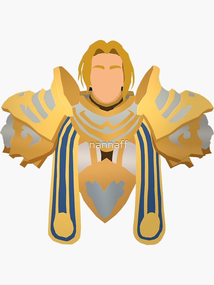 "Anduin Wrynn Icon" Sticker for Sale by nannaff | Redbubble