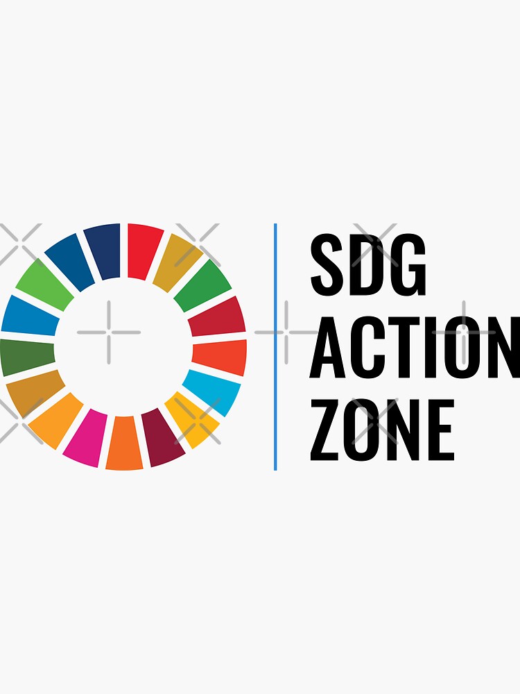 "SDG Action Zone UN Sustainable Development Goals SDGs Logo" Sticker by ...