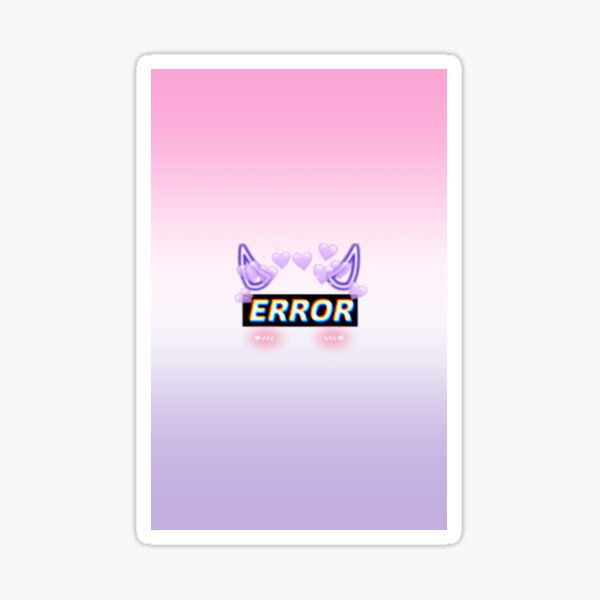 "blended colors with purple error" Sticker for Sale by aestheticdotcom ...