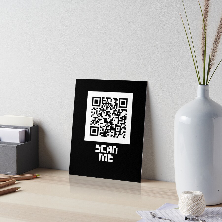 "Qr Code Generator Scan me" Art Board Print by starnish | Redbubble