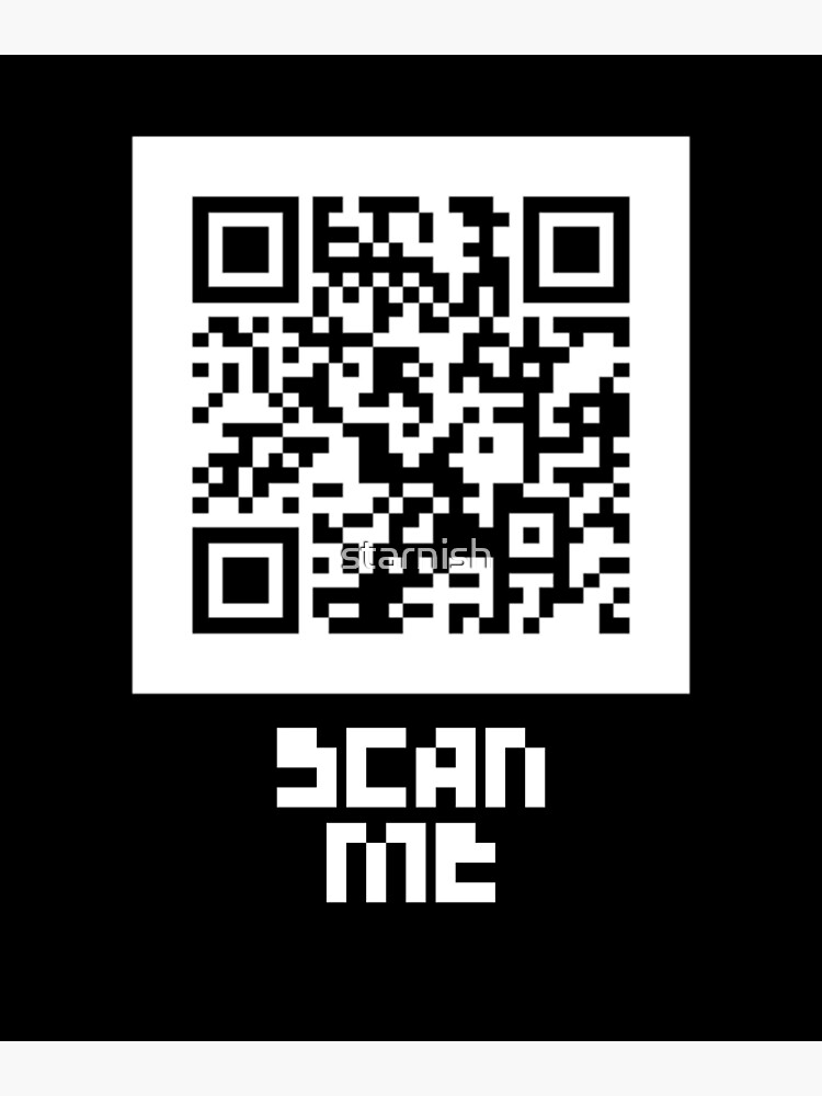 "Qr Code Generator Scan me" Poster by starnish | Redbubble