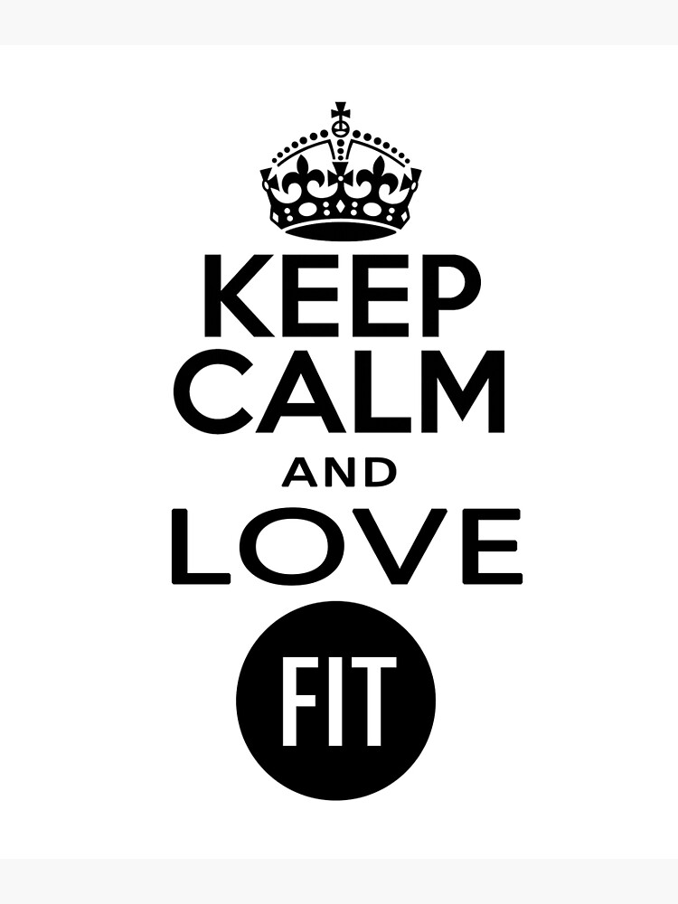 "Fashion Institute Of Technology CEEP CALM AND LOVE FIT" Poster by ...