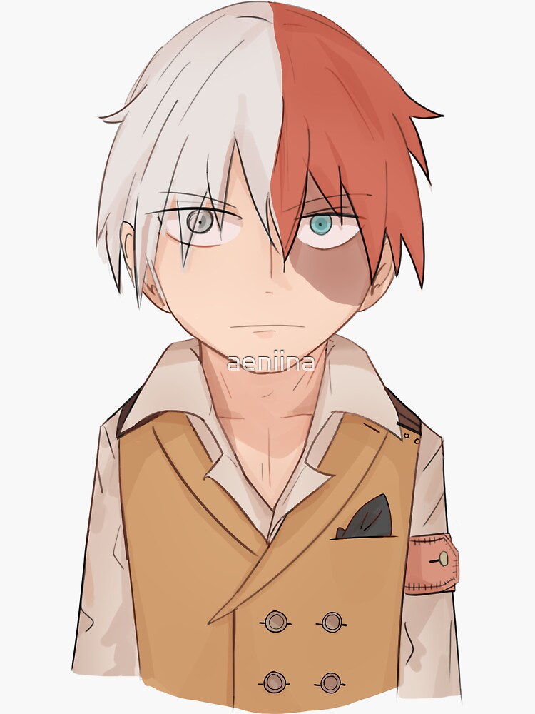 "Todoroki Shoto Steampunk " Sticker for Sale by aeniina | Redbubble