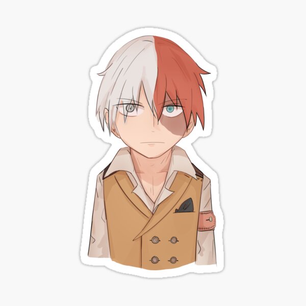 "Todoroki Shoto Steampunk " Sticker for Sale by aeniina | Redbubble