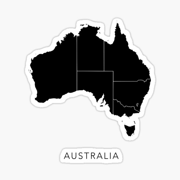 "Map of Australia" Sticker for Sale by By-Danni-Marie | Redbubble