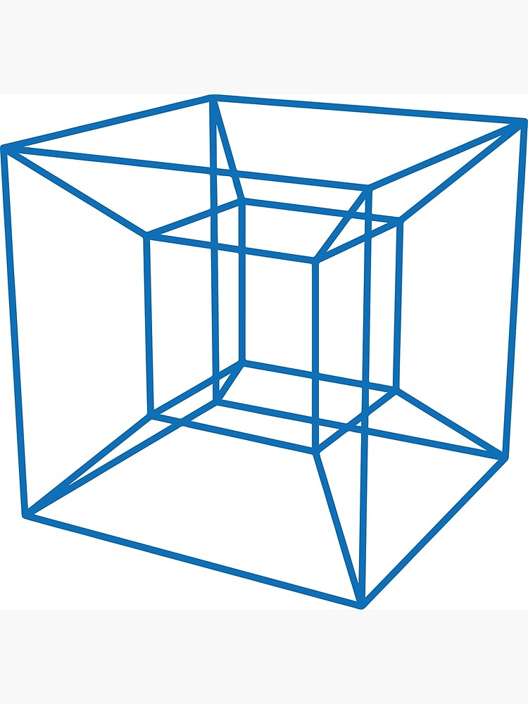 "Tesseract (Blue)" Art Print for Sale by GalacticEmpire | Redbubble