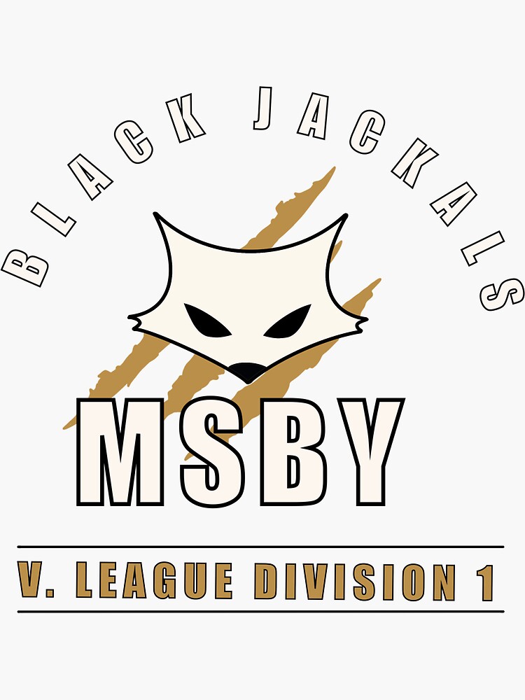 "Haikyuu MSBY Black Jackals " Sticker by Elliehem | Redbubble