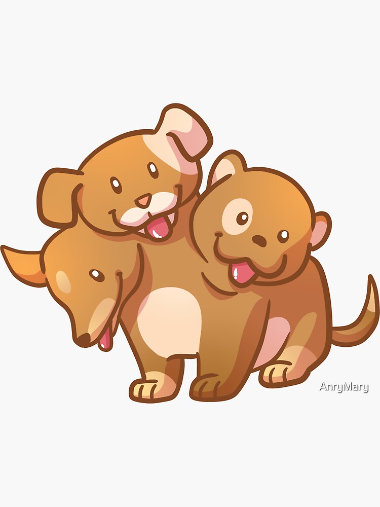 "Cerberus" Sticker by AnryMary | Redbubble