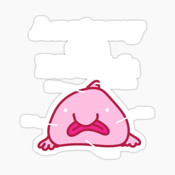 "Anatomy of A Blobfish Funny Ugly Fish Meme" Sticker for Sale by ...