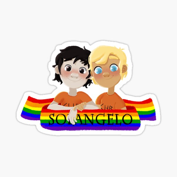 "Solangelo love" Sticker for Sale by caroboum | Redbubble