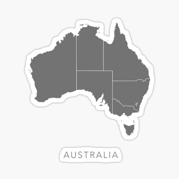 "Map of Australia" Sticker for Sale by By-Danni-Marie | Redbubble