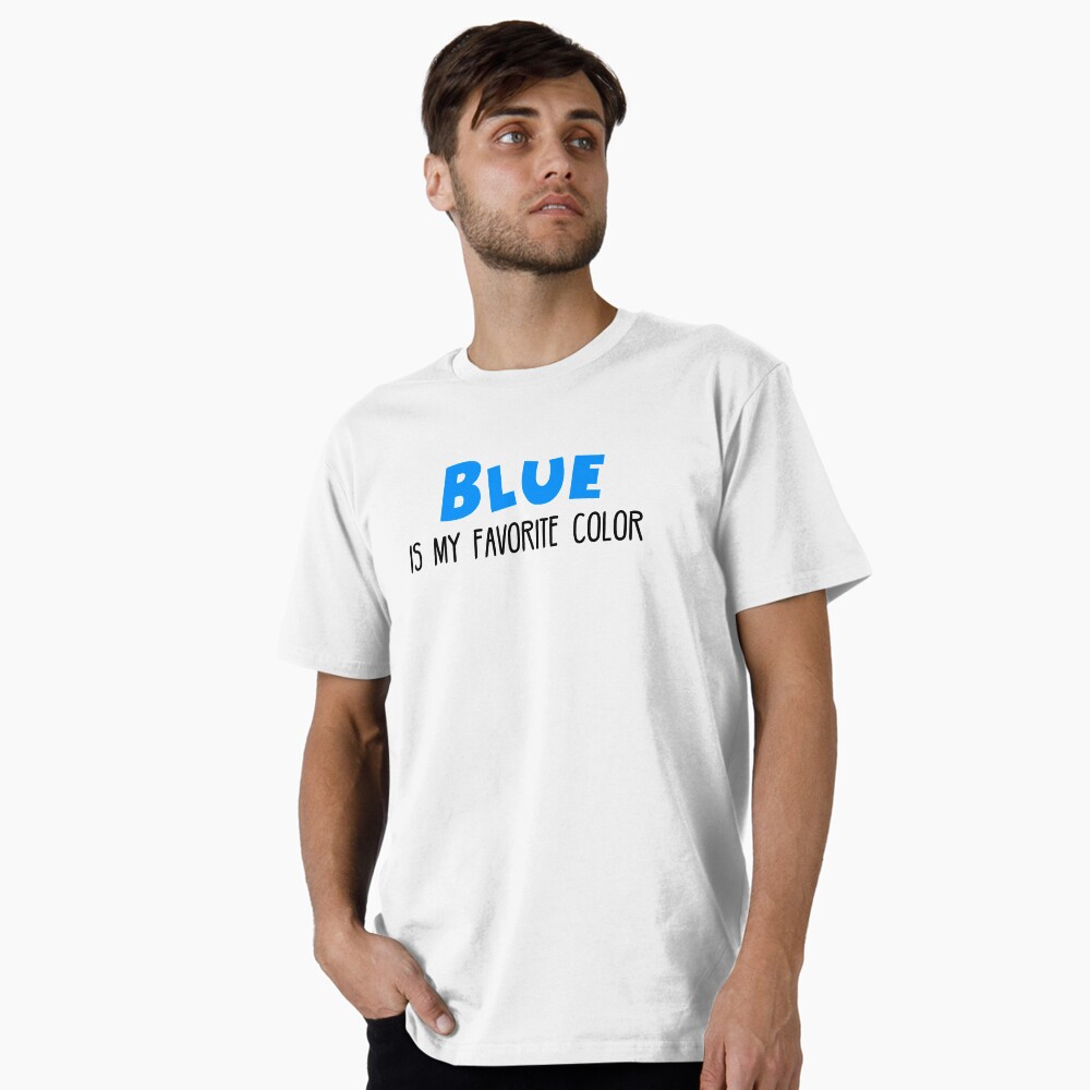 "Blue Is My Favorite Color" Sticker for Sale by Mooostickers | Redbubble