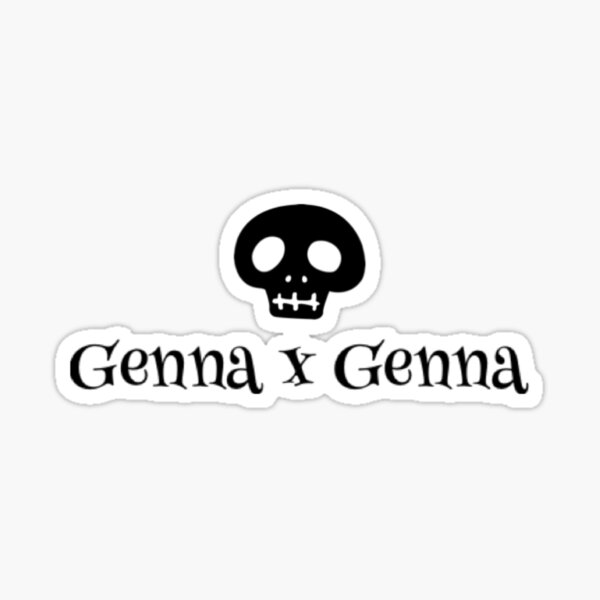 "Genna x Genna Black Skull " Sticker for Sale by Fromyaad | Redbubble