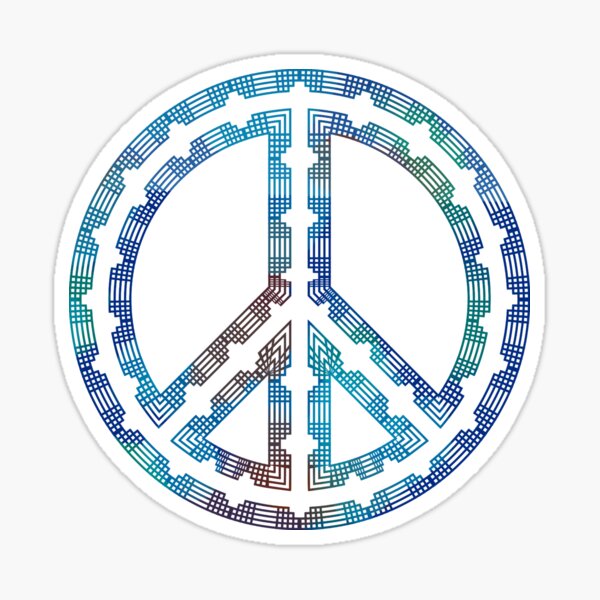 "Peace Sign-World Peace " Sticker for Sale by artisticbliss | Redbubble