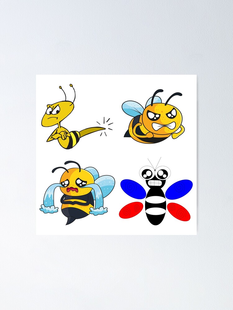 "Angry Bees" Poster by visualsofayan | Redbubble