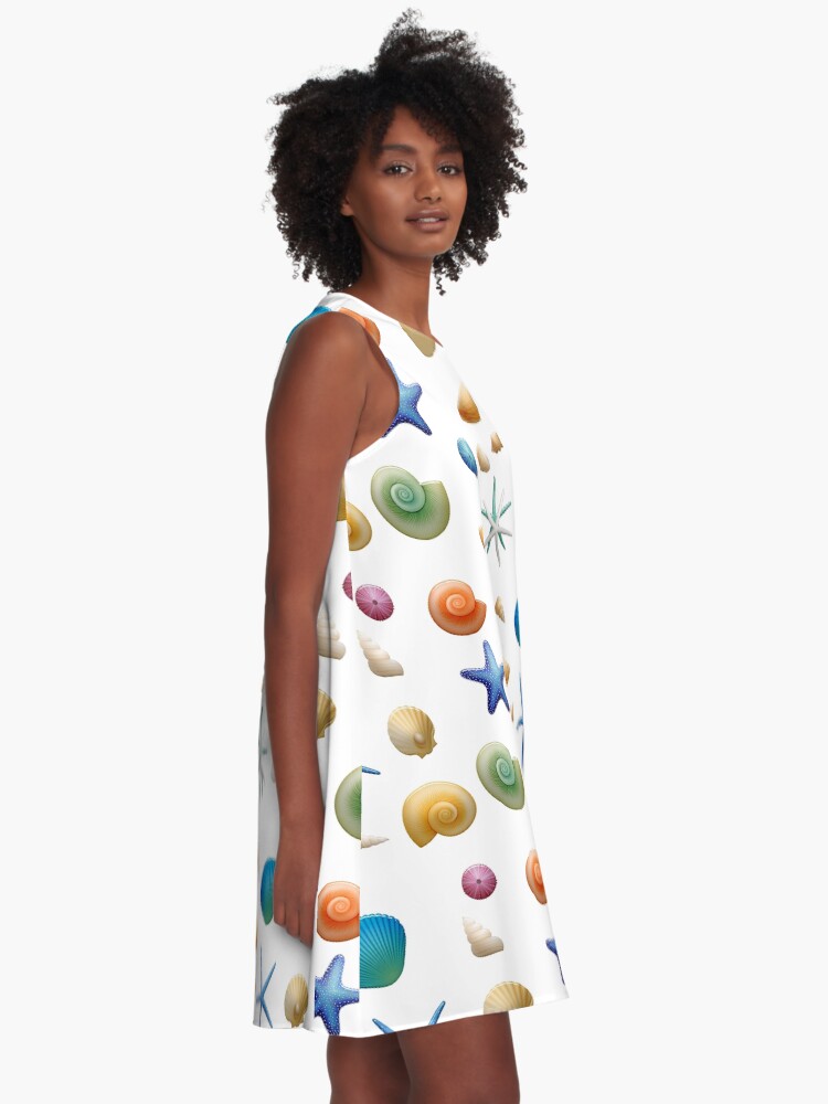 "Sea shells" A-Line Dress by HanaFly | Redbubble