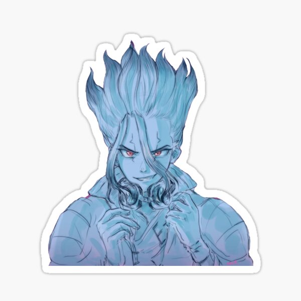 "Senku ishigami | Dr stone | anime" Sticker by Grace552 | Redbubble