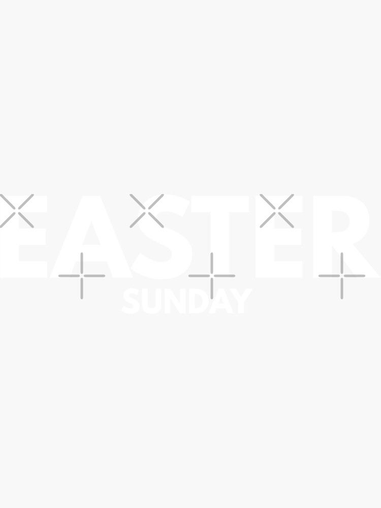 "Easter Sunday" Sticker for Sale by JDM-Style | Redbubble