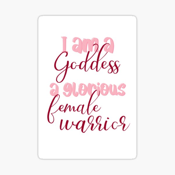 Female Warrior Sticker For Sale By Liz152 Redbubble