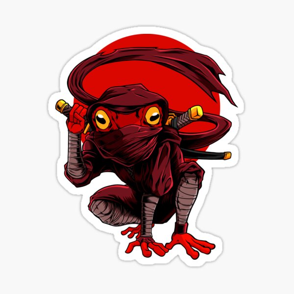 "Ninja Frog" Sticker for Sale by svthyp | Redbubble