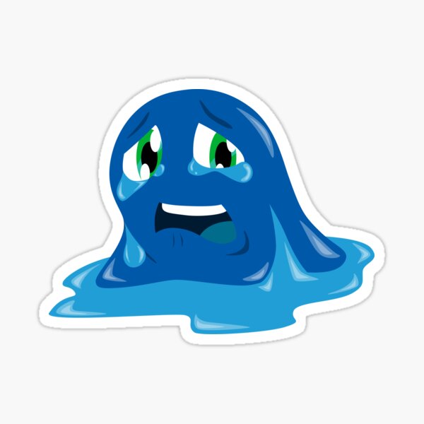 "Sad Blob!" Sticker for Sale by Rualar-Design | Redbubble