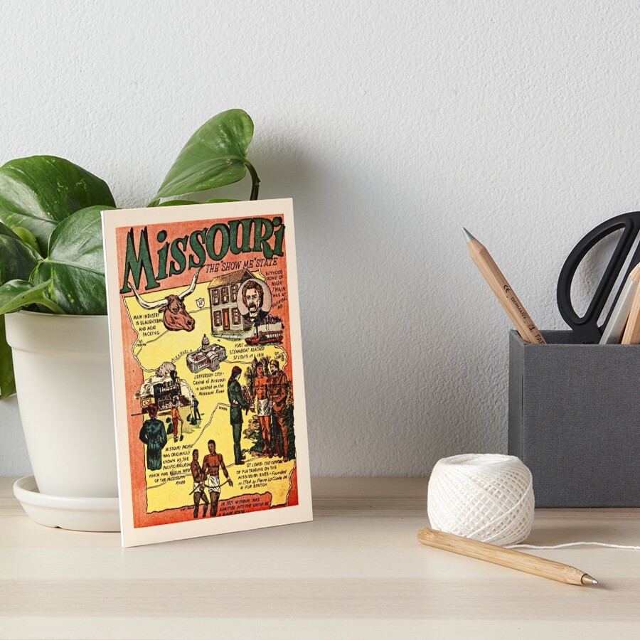 "Missouri Vintage Poster" Poster for Sale by RosarioDesigns | Redbubble