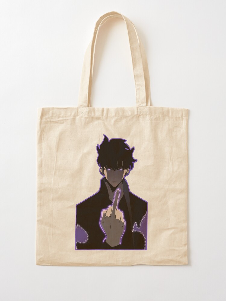 "Solo Leveling - Sung Jin Woo Middle Finger" Tote Bag by vAnime | Redbubble