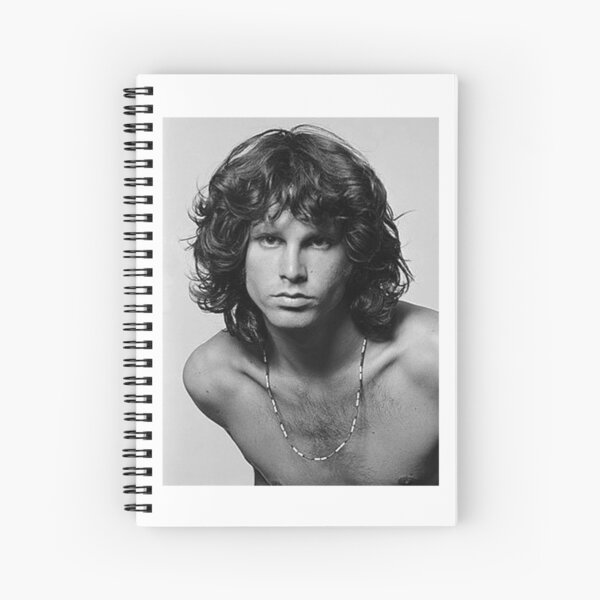 "Jim Morrison New Logo" Spiral Notebook by vivianglapper | Redbubble