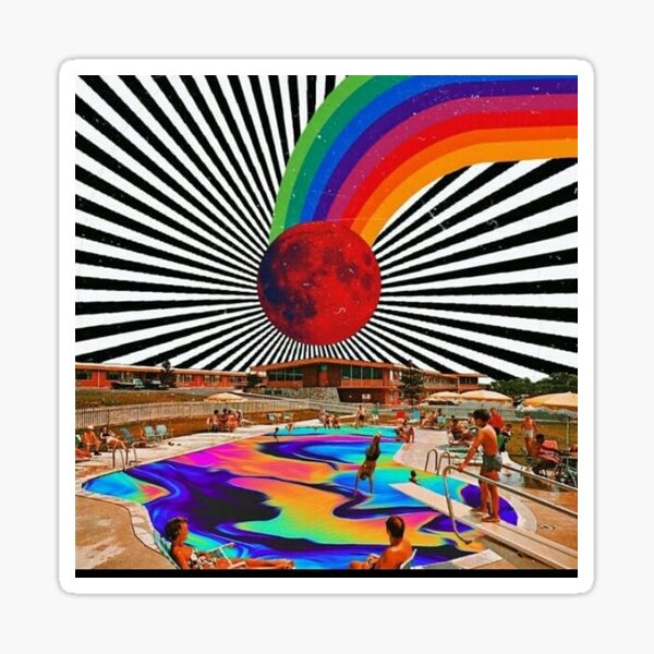 "Rainbow water reflection" Sticker by Popartmay | Redbubble