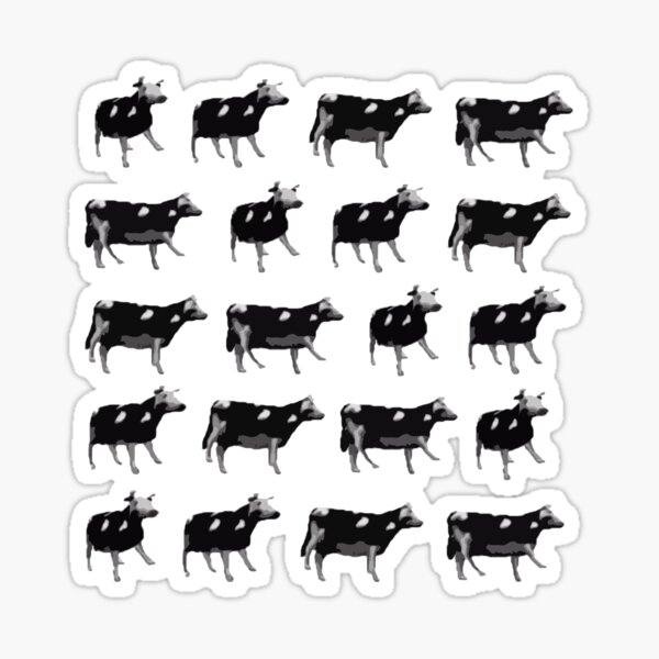 "Dancing cow" Sticker for Sale by Kuuhee | Redbubble