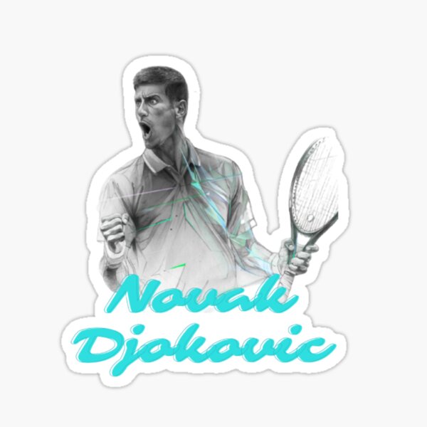 "novak djokovic" Sticker for Sale by BorodinaAlen | Redbubble