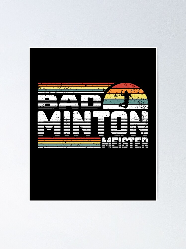 "Badminton Player Badminton Racket Shuttlecock" Poster for Sale by ...