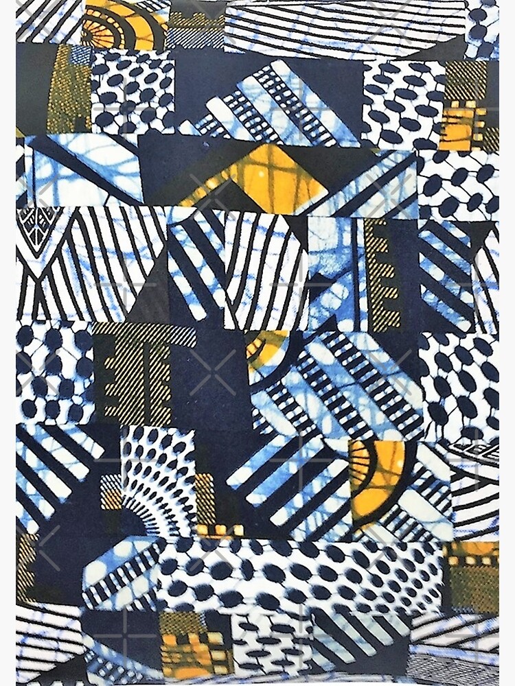 "African Fabric Collage Art Patterns [#23]" Poster for Sale by ...