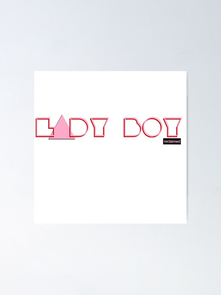 "Lady Boy Reclaimed - Pink Triangle " Poster for Sale by DiaperedFancy ...