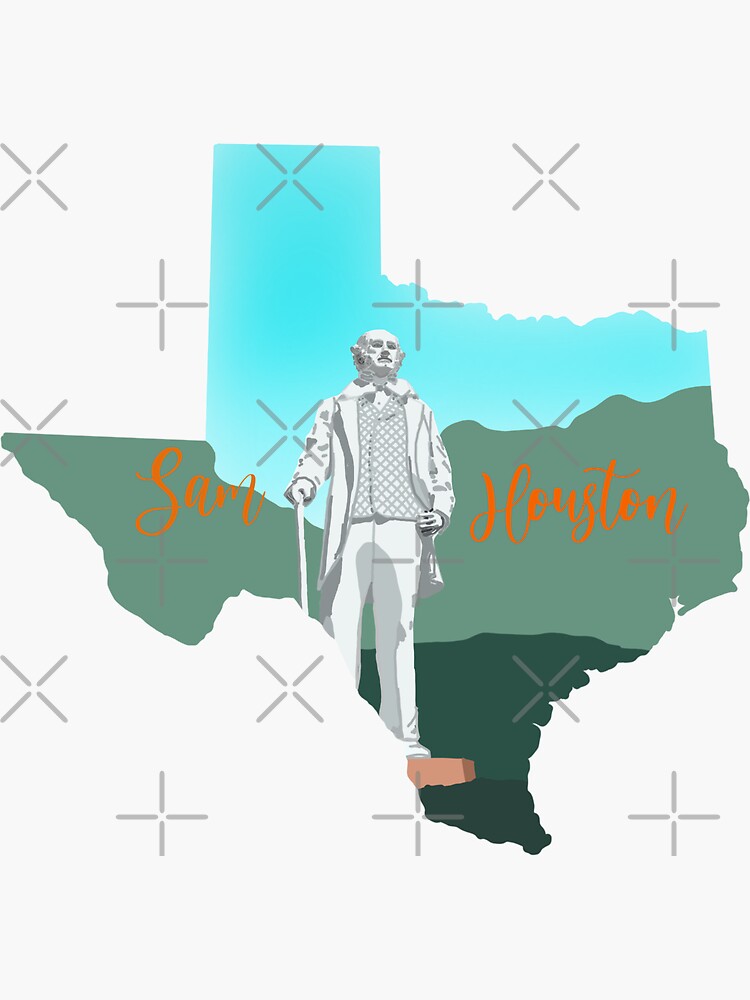 "Sam Houston Statue" Sticker for Sale by arhniemeyer | Redbubble