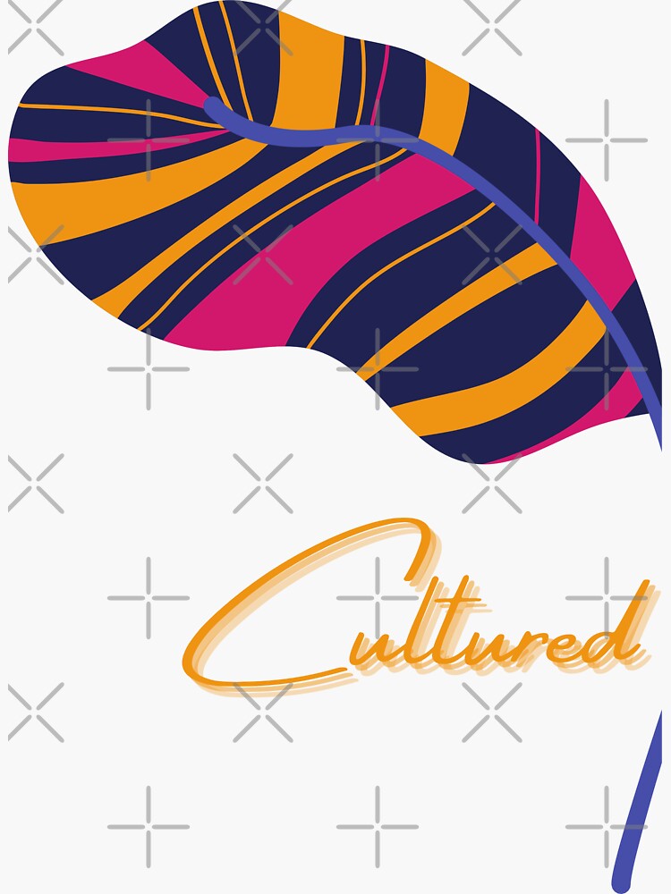 "Cultured" Sticker by Nvmedesigns | Redbubble