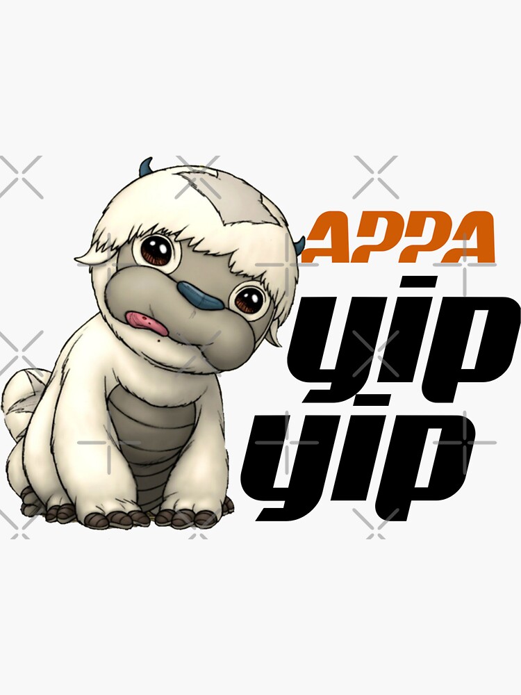 "Appa yip yip" Sticker by Crostone | Redbubble