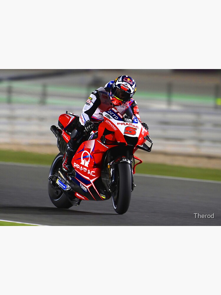 "Johann Zarco racing his 2021 MotoGP motorcycle" Sticker by Therod ...