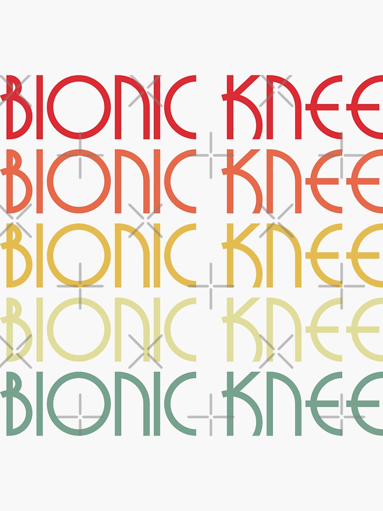 "Bionic Knee" Sticker for Sale by Zeevla | Redbubble