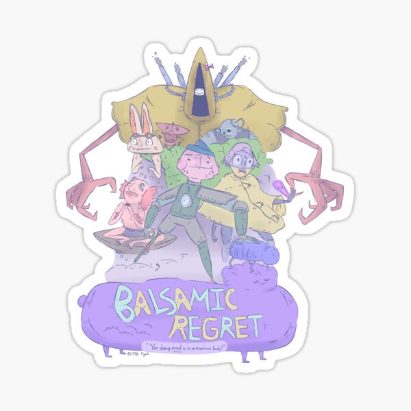 "Balsamic Regret" Sticker for Sale by Standardparty | Redbubble
