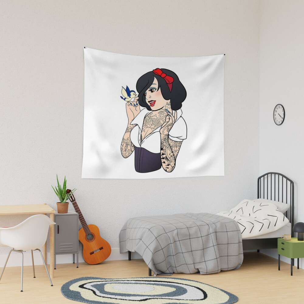 "Snow White, alternative princess with tattoos, hipster" Poster by ...