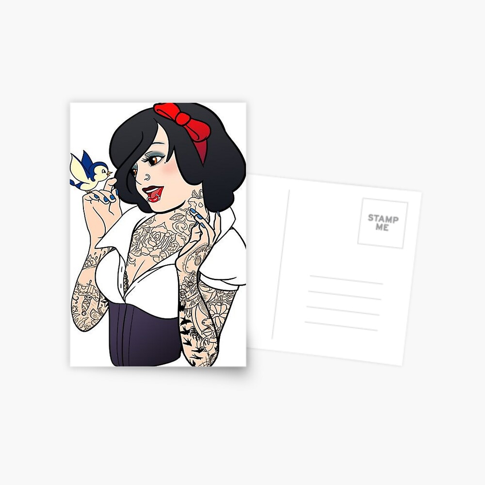 "Snow White, alternative princess with tattoos, hipster" Poster by ...